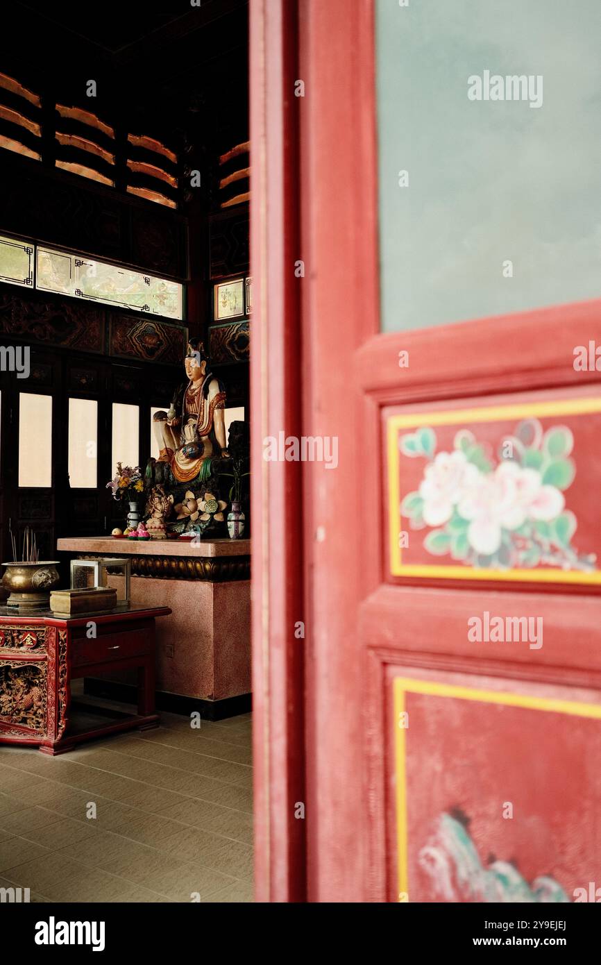 Buddhist god in Chin Swee Caves Temple in Genting Highlands Malaysia ...