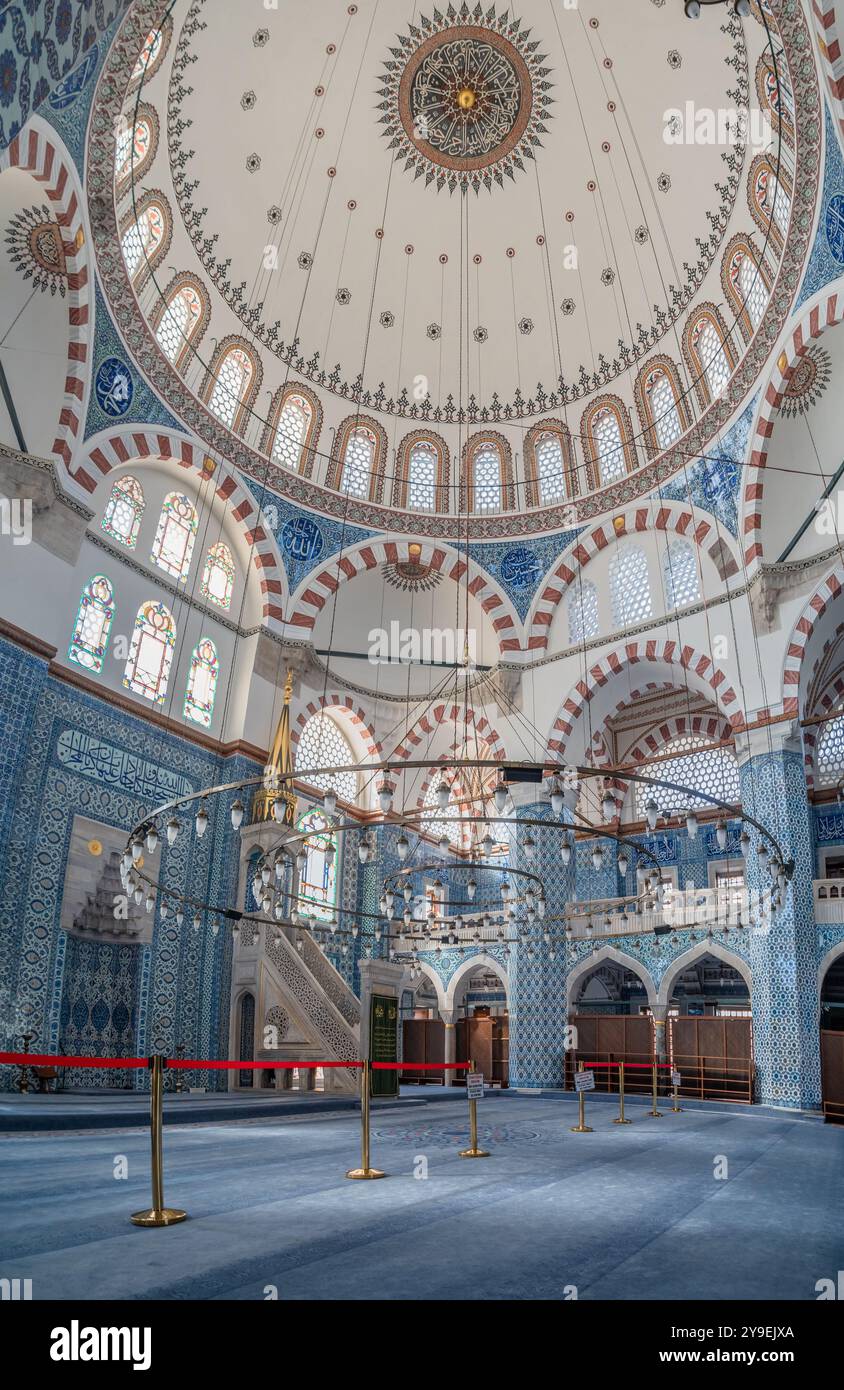 Interior view of the Rustem Pasa Mosque in Istanbul, Turkey Stock Photo - Alamy