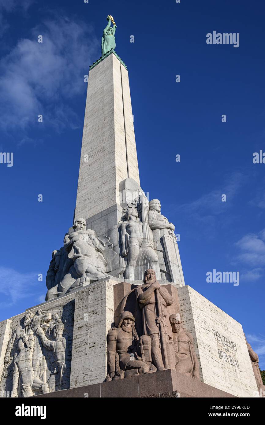 The Freedom Monument, Riga, Latvia Stock Photo - Alamy