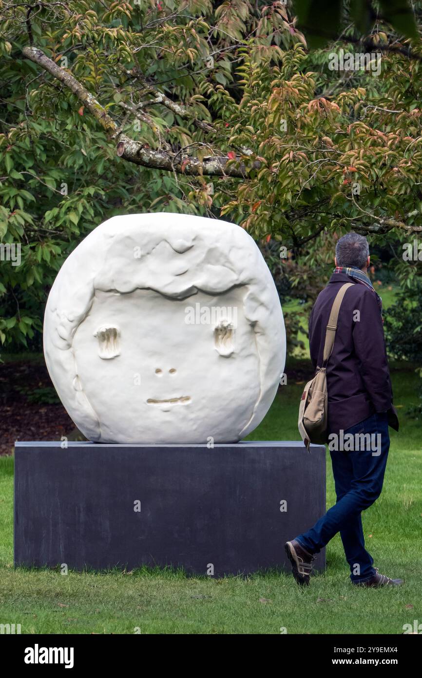 'Ennui Head' by Yoshitomo Nara on display at the 2024 Frieze Sculpture ...