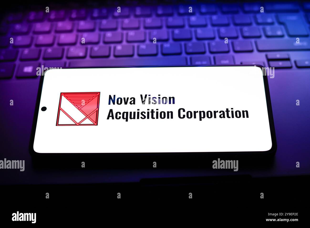September 13, 2024, Paraguay. In this photo illustration, the Nova Vision Acquisition logo is ...