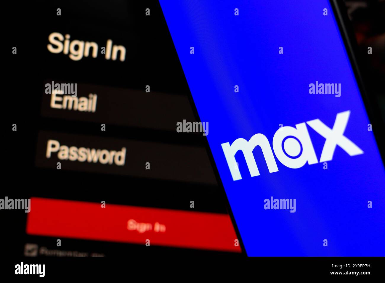 July 14, 2024, Paraguay. In this photo illustration, the Max logo is ...