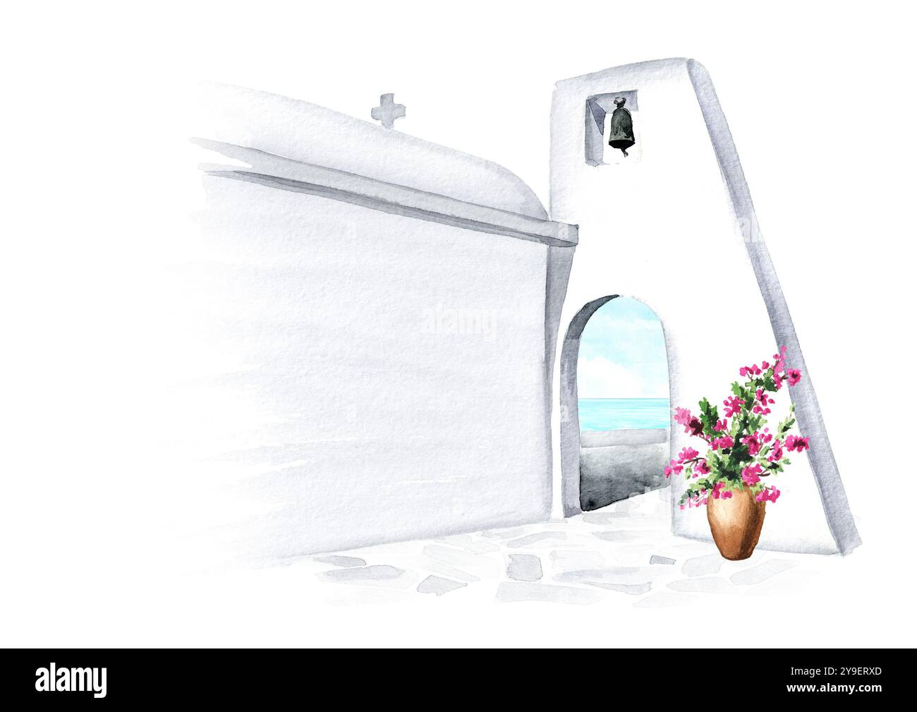Greeting card template with copy space, Element of traditional Greek ... Greeting card template with copy space, Element of traditional Greek ...