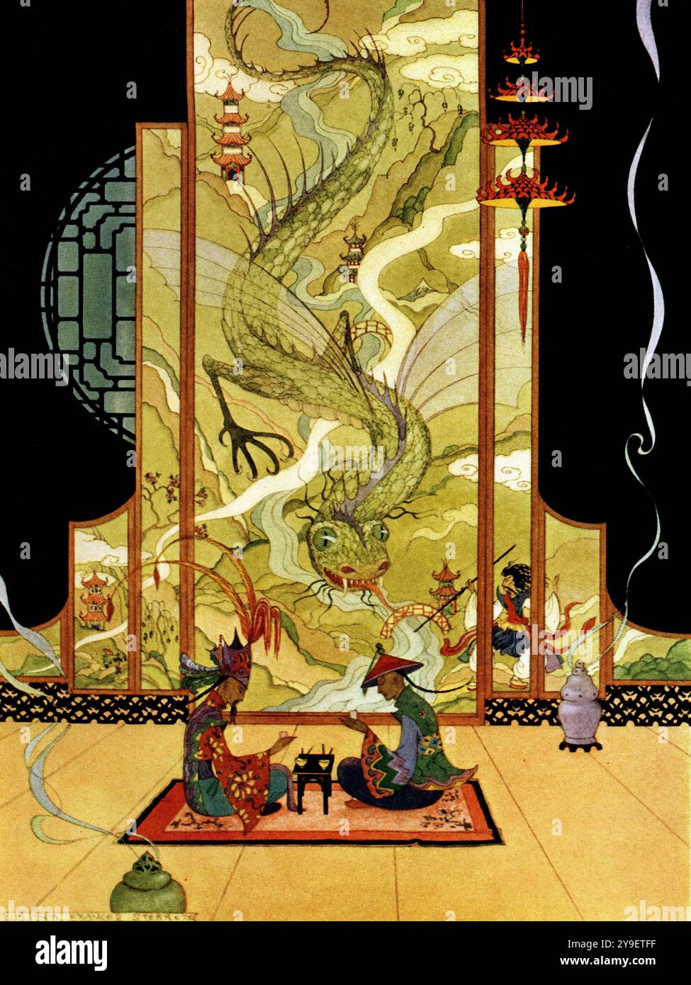 Virginia Frances Sterrett - Arabian Nights - Aladdin and the Sultan ate ...