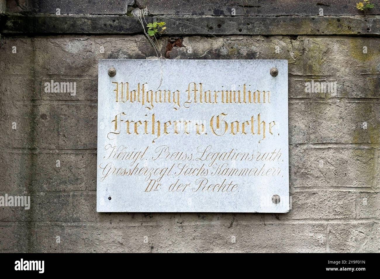 Familiengrab Goethe DEU, Deutschland, Germany, Weimar, Thüringen ...