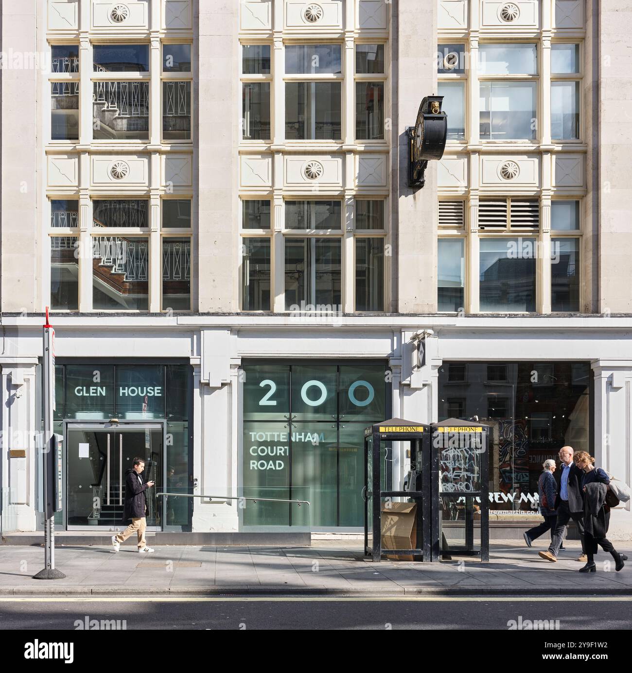 Glen House, 200 Tottenham Court Road, Fitzrovia, London, England Stock ...