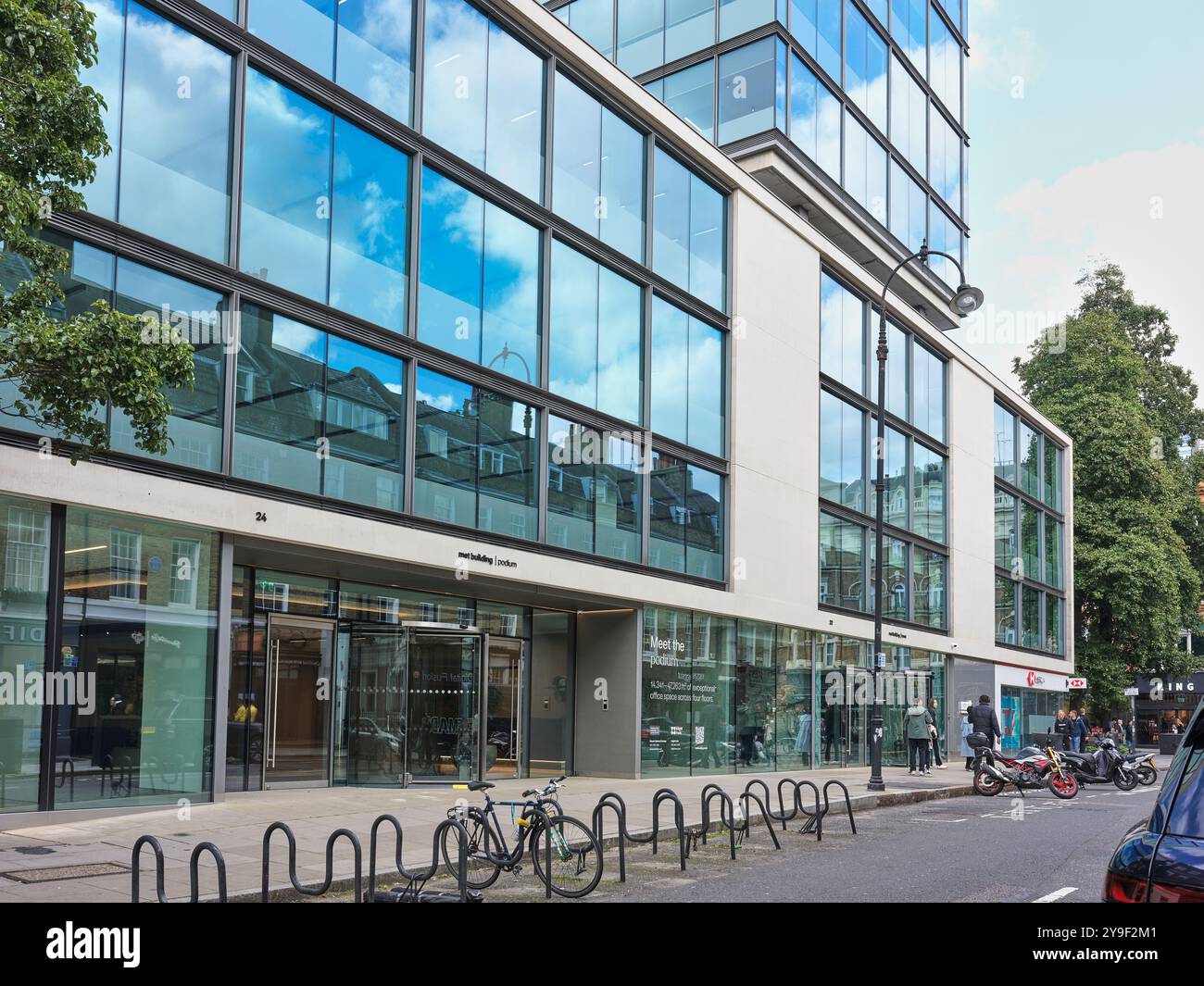 Met building tower, Fitzrovia, London, England Stock Photo - Alamy