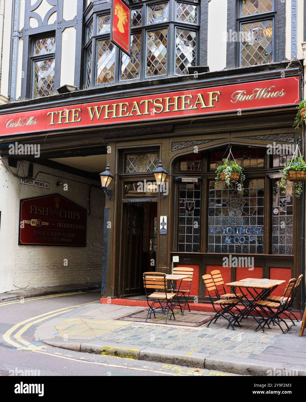 The Wheatsheaf pub, Fitzrovia, London, England Stock Photo - Alamy