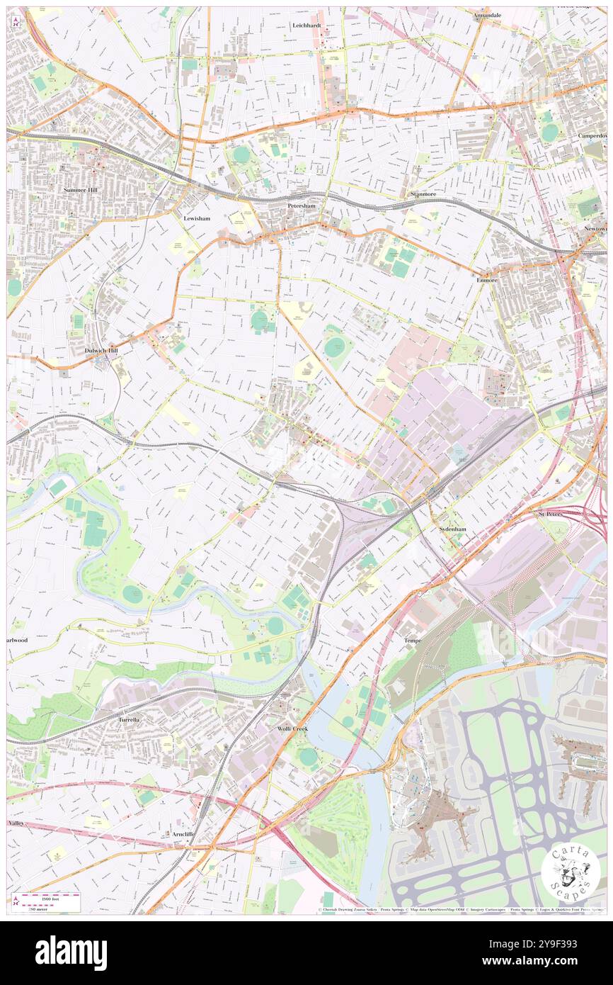 Marrickville map hi-res stock photography and images - Alamy