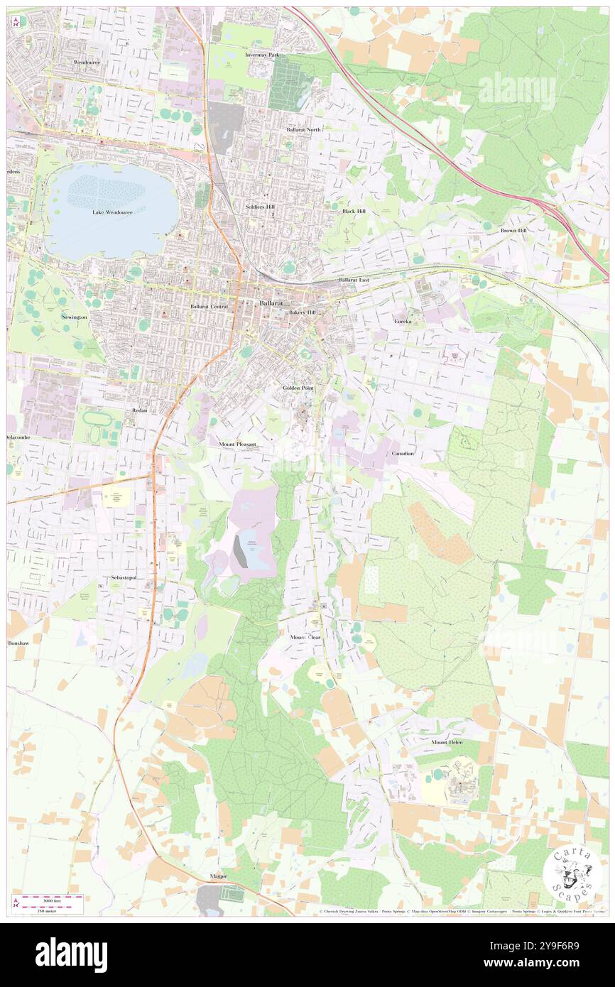 Mount Pleasant, Ballarat, AU, Australia, Victoria, S 37 34' 59'', N 143 ...