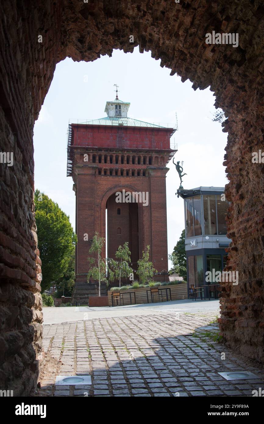 The Jumbo Water Tower viewed through The Balkerne Gate in Colchester ...