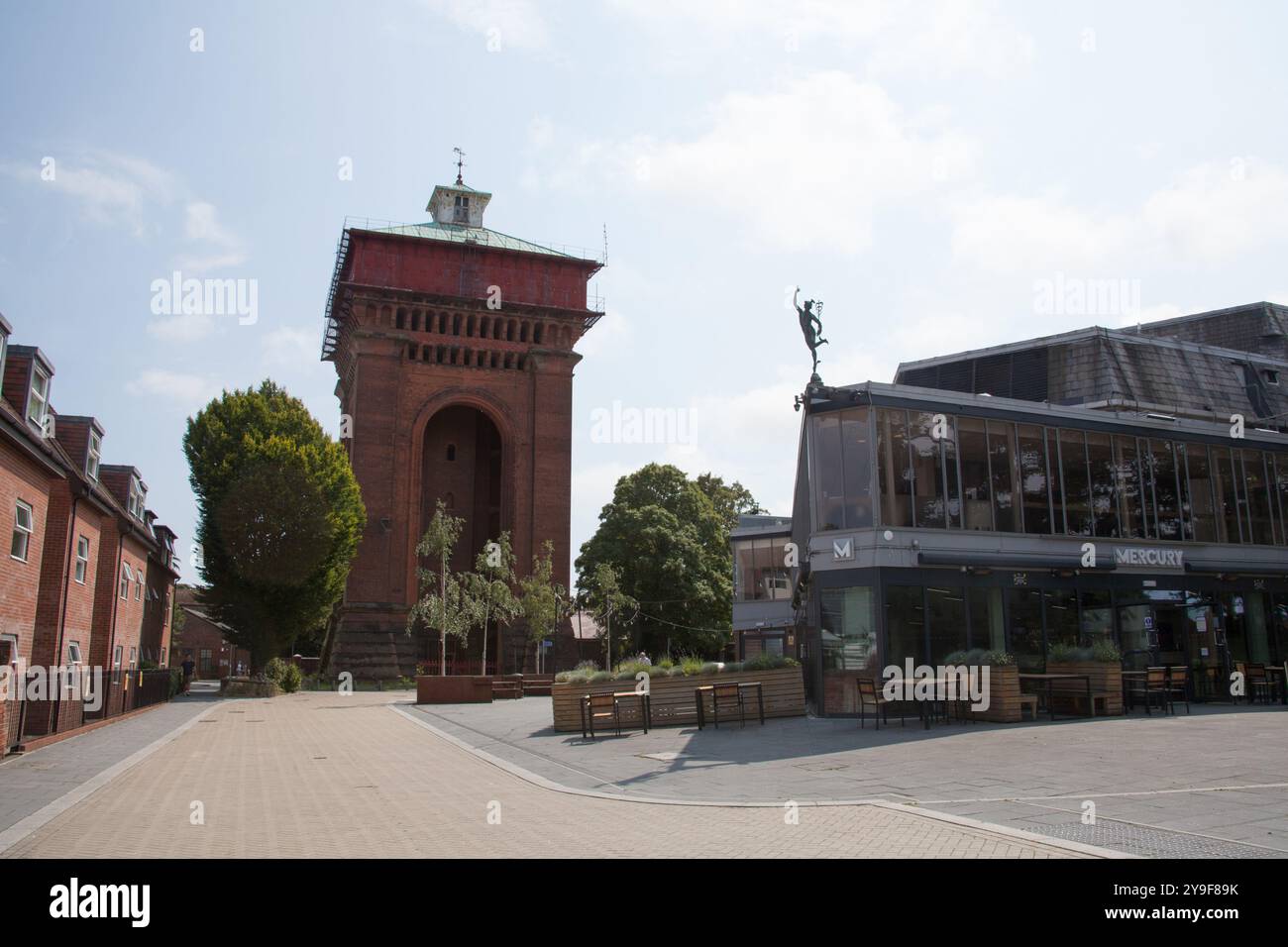 The Jumbo Water Tower and The Mercury Theatre at Balkerne Gate in ...