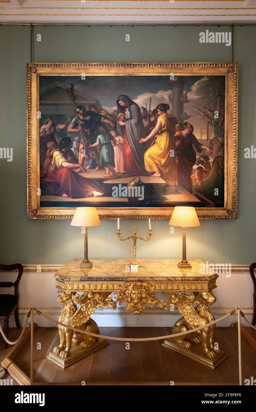 The Dining Room at Spencer House. A historic house in London belonging ...