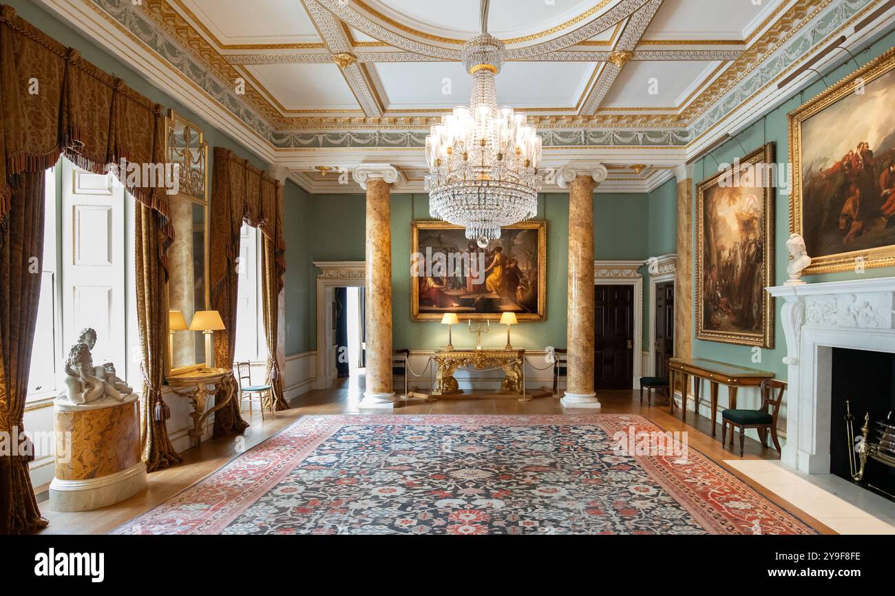 The Dining Room at Spencer House. A historic house in London belonging ...