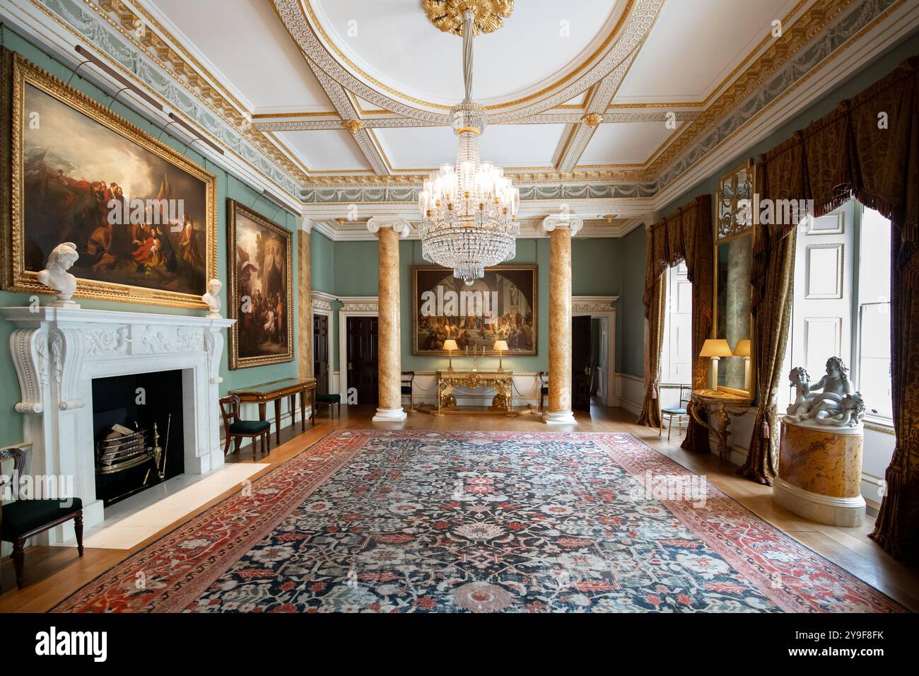 The Dining Room at Spencer House. A historic house in London belonging ...