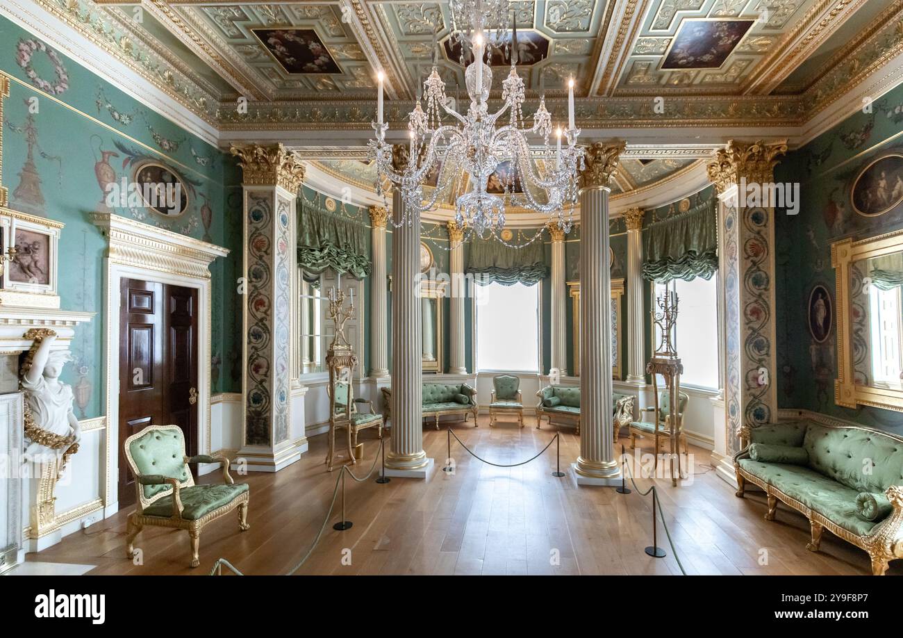 The Painted Room in Spencer House. A historic house in London belonging ...
