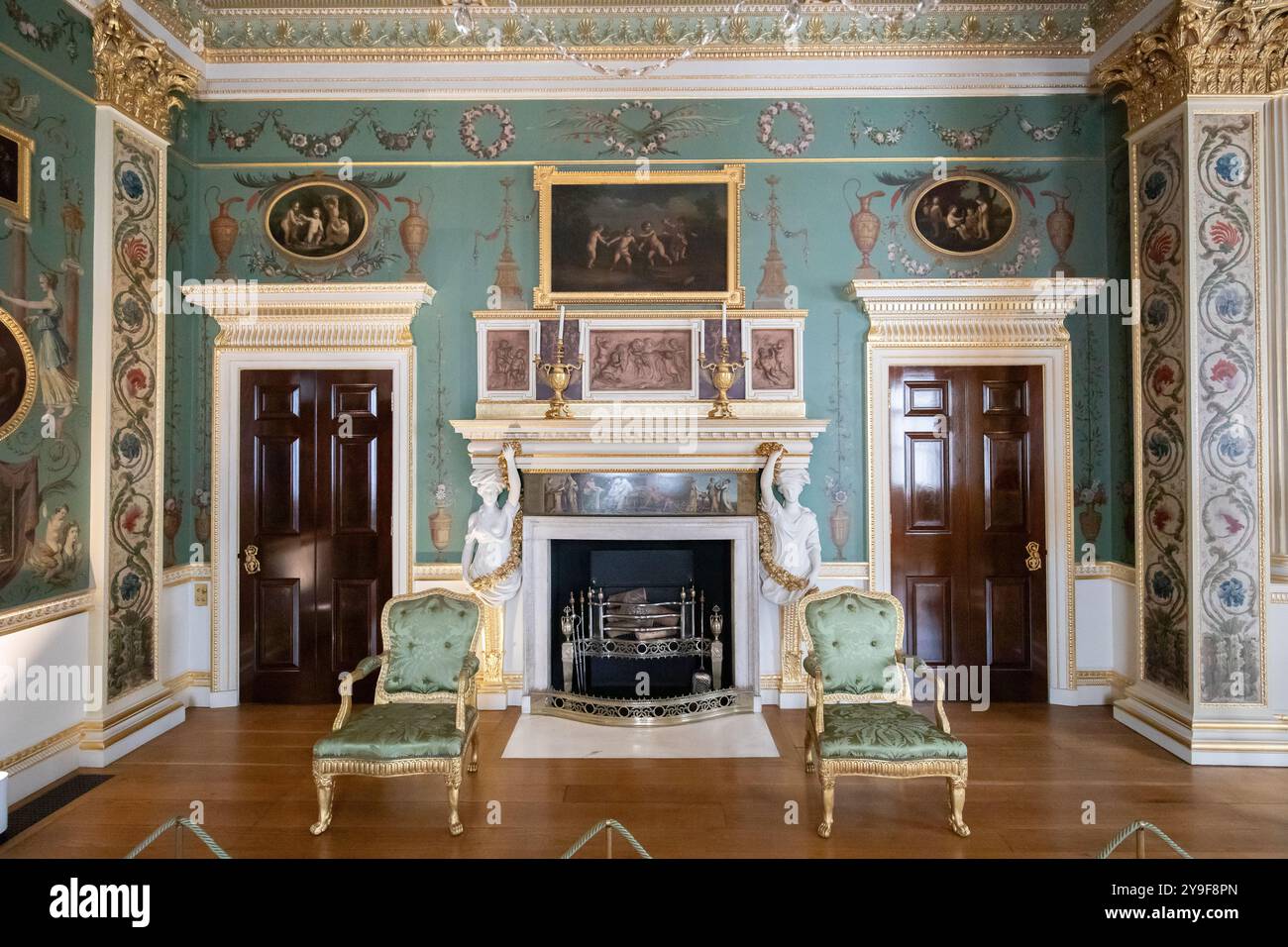 Spencer house painted room hi-res stock photography and images - Alamy