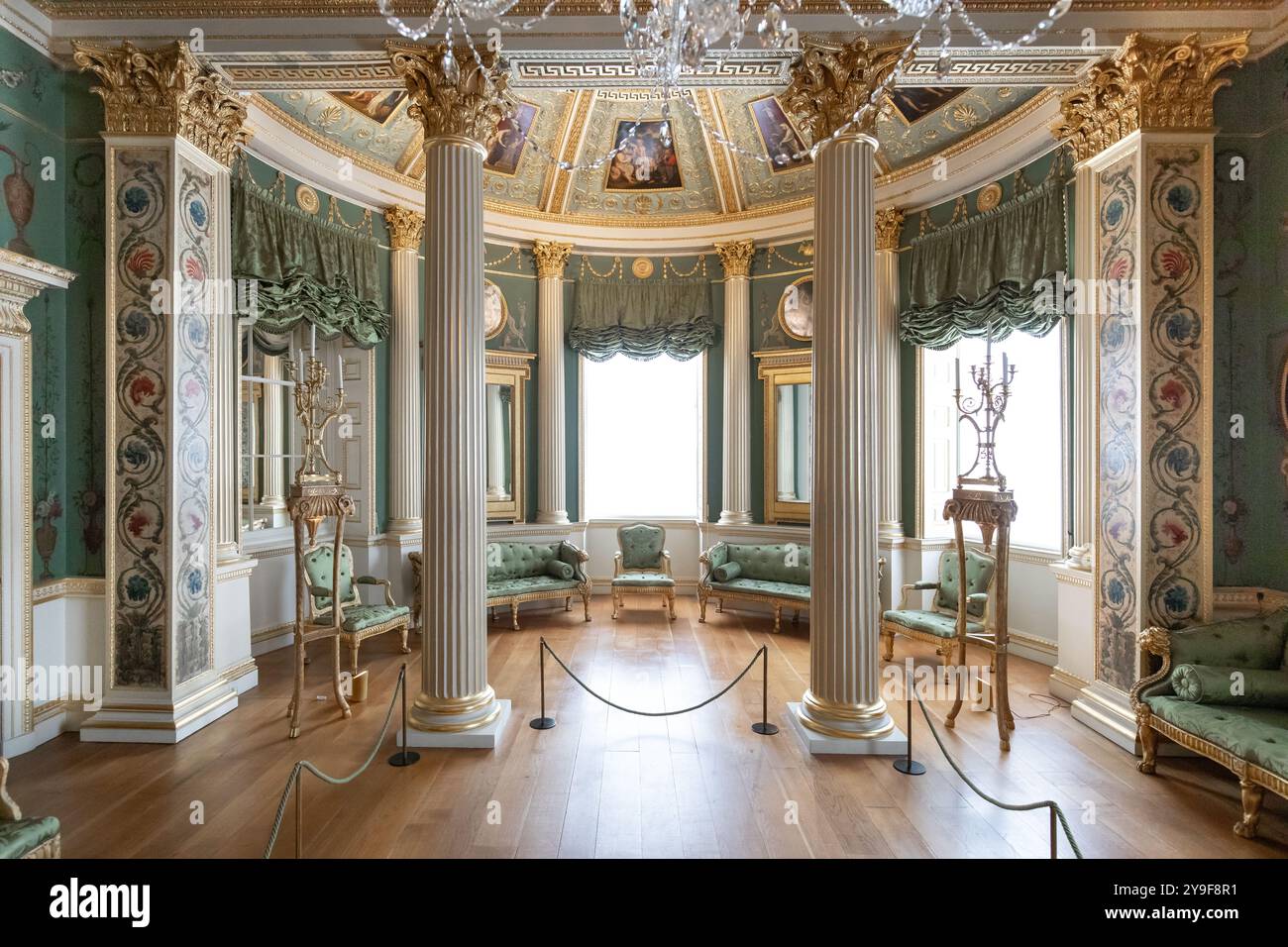 The Painted Room in Spencer House. A historic house in London belonging ...