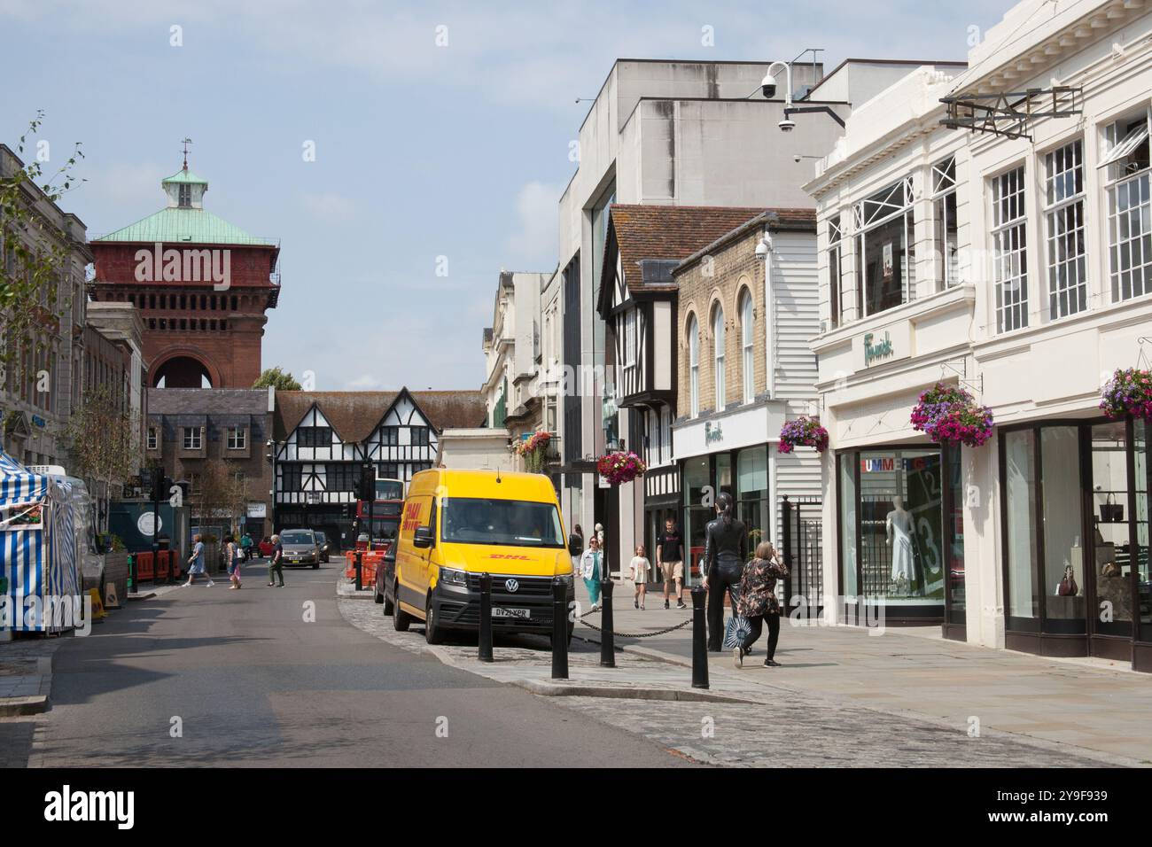 Views of The High Street in Colchester, Essex in the United Kingdom ...