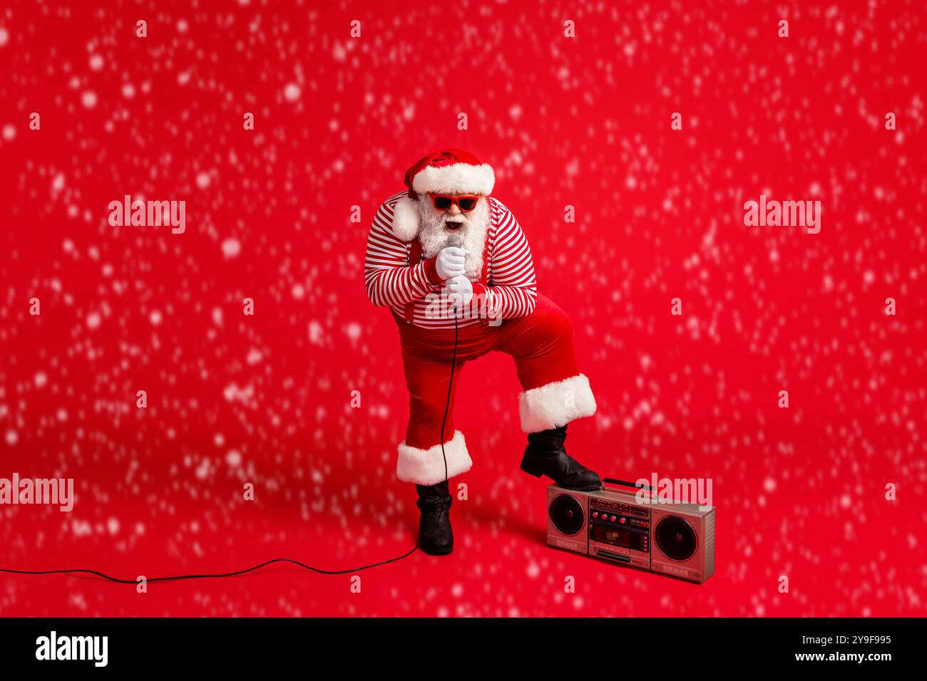 Full length body size view of his he handsome bearded fat overweight ...