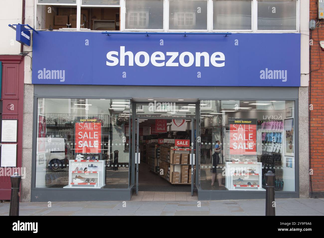 The Shoezone shop on the High Street in Colchester, Essex in the United ...