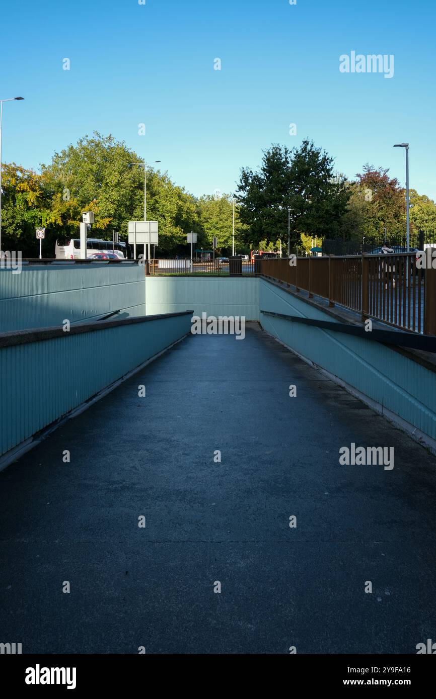 Underpass on A470 North Road, Cardiff City centre, Wales Stock Photo ...