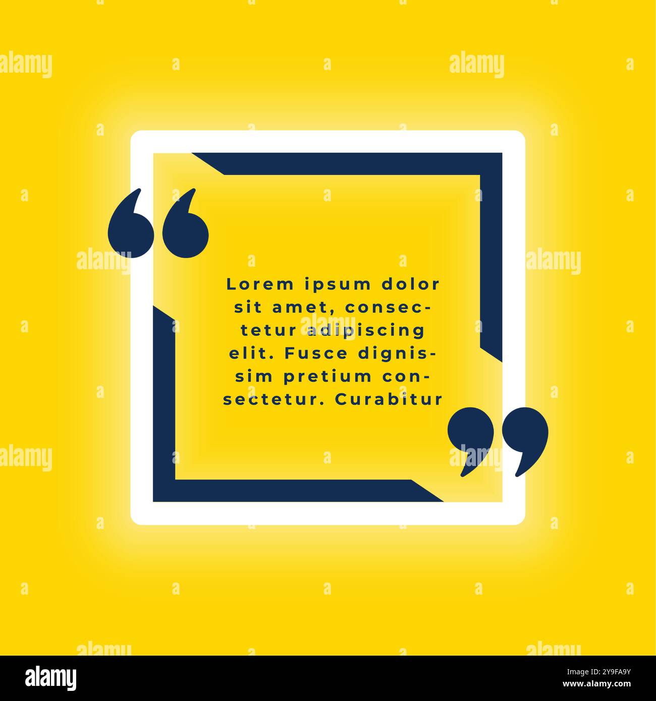 Quotation Box Stock Vector Images Alamy