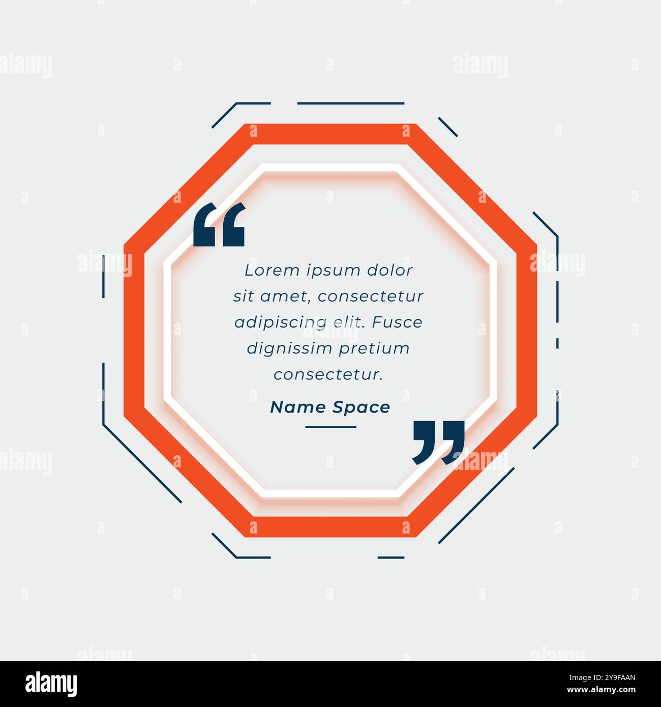 modern quote box template for social media post vector Stock Vector ...