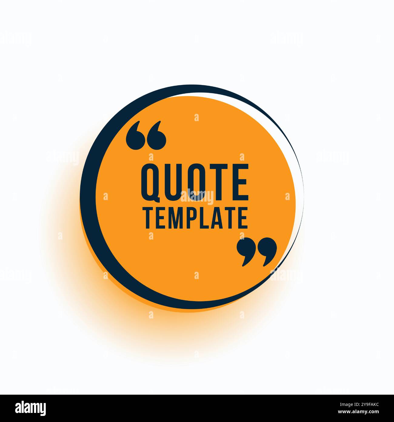 modern quote box template in chat bubble vector design Stock Vector ...