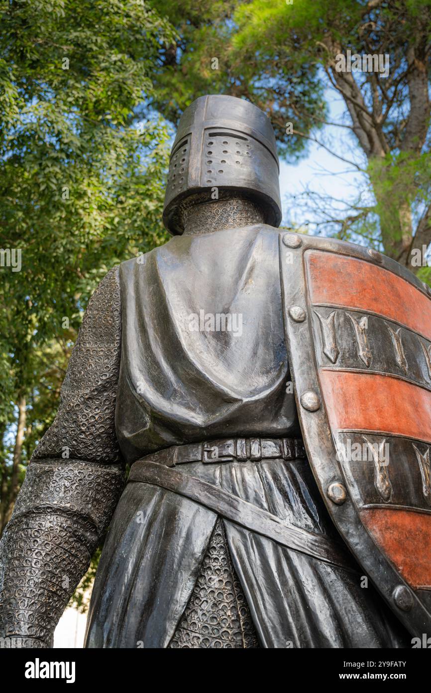 Statue celebrating Raymond Roger Trencavel, viscount of Beziers, 1185 ...