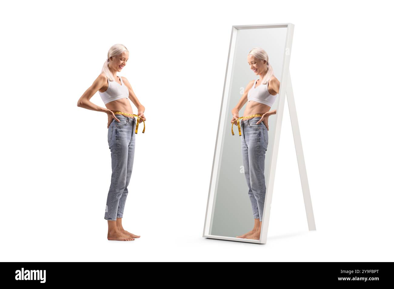 Skinny blond hi-res stock photography and images - Alamy