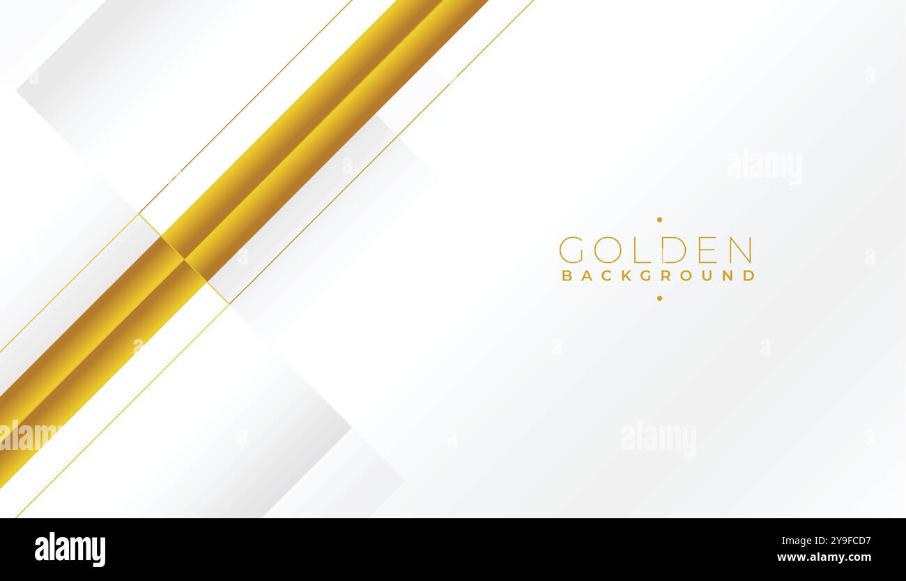 elegant white and golden wallpaper with modern design vector Stock ...