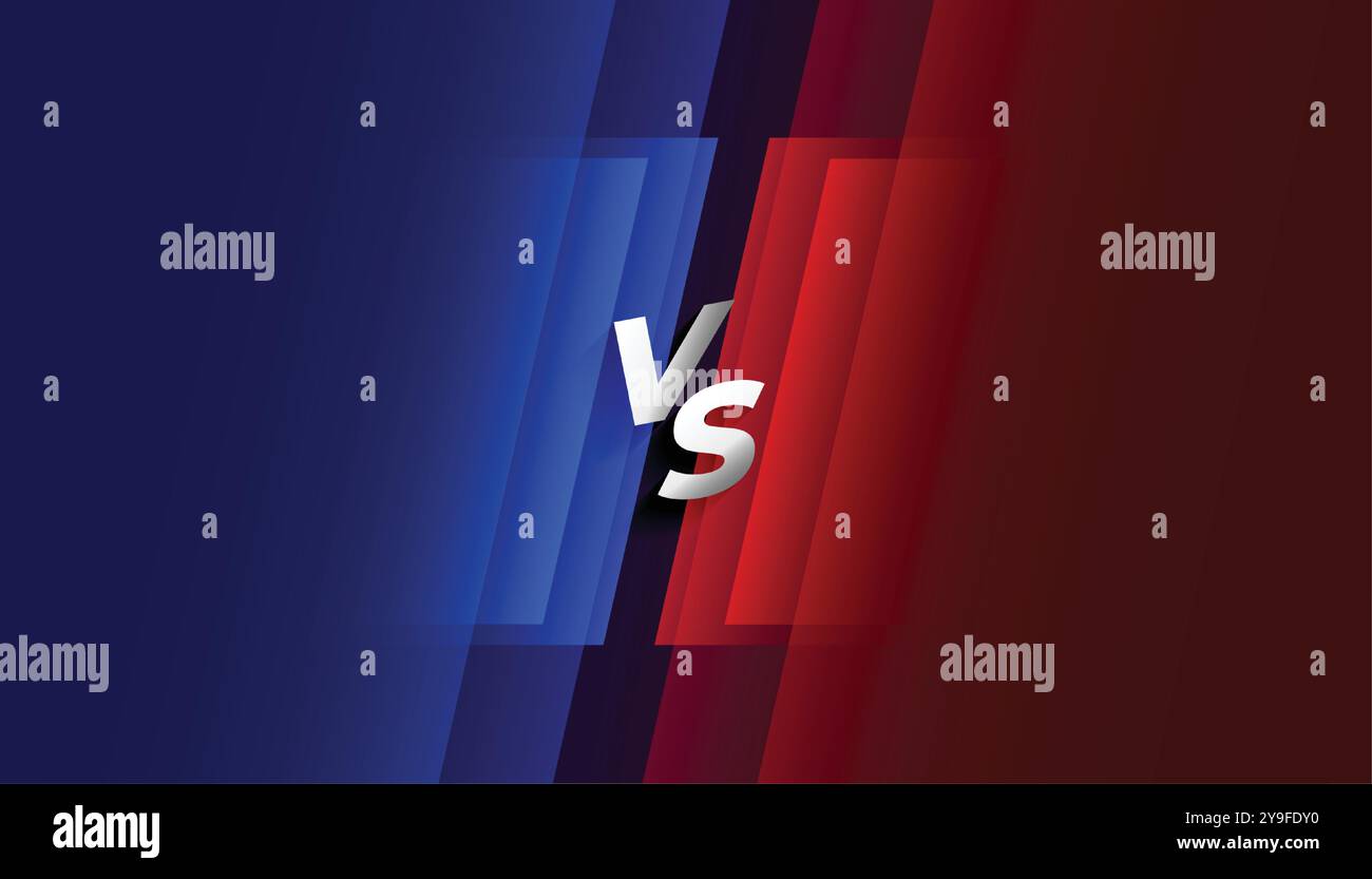 trendy versus vs duel conflict banner for contest vector Stock Vector ...