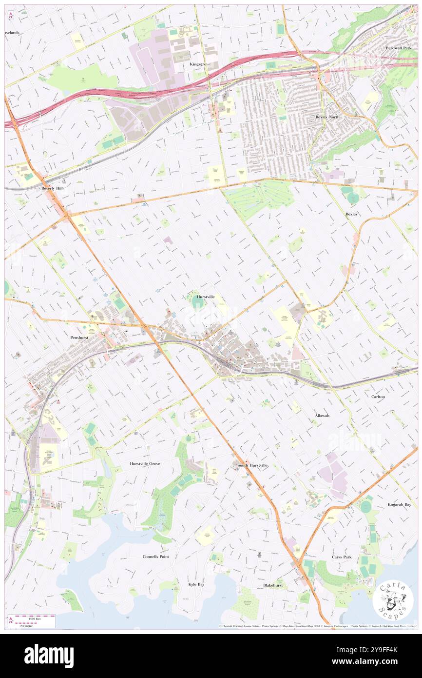 Hurstville map hi-res stock photography and images - Alamy