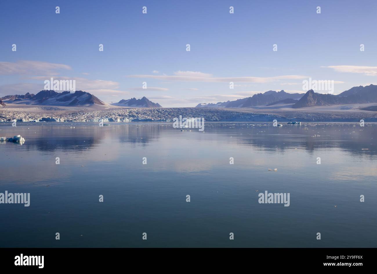 Lilliehookbreen the glacier complex in Svalbard Stock Photo - Alamy