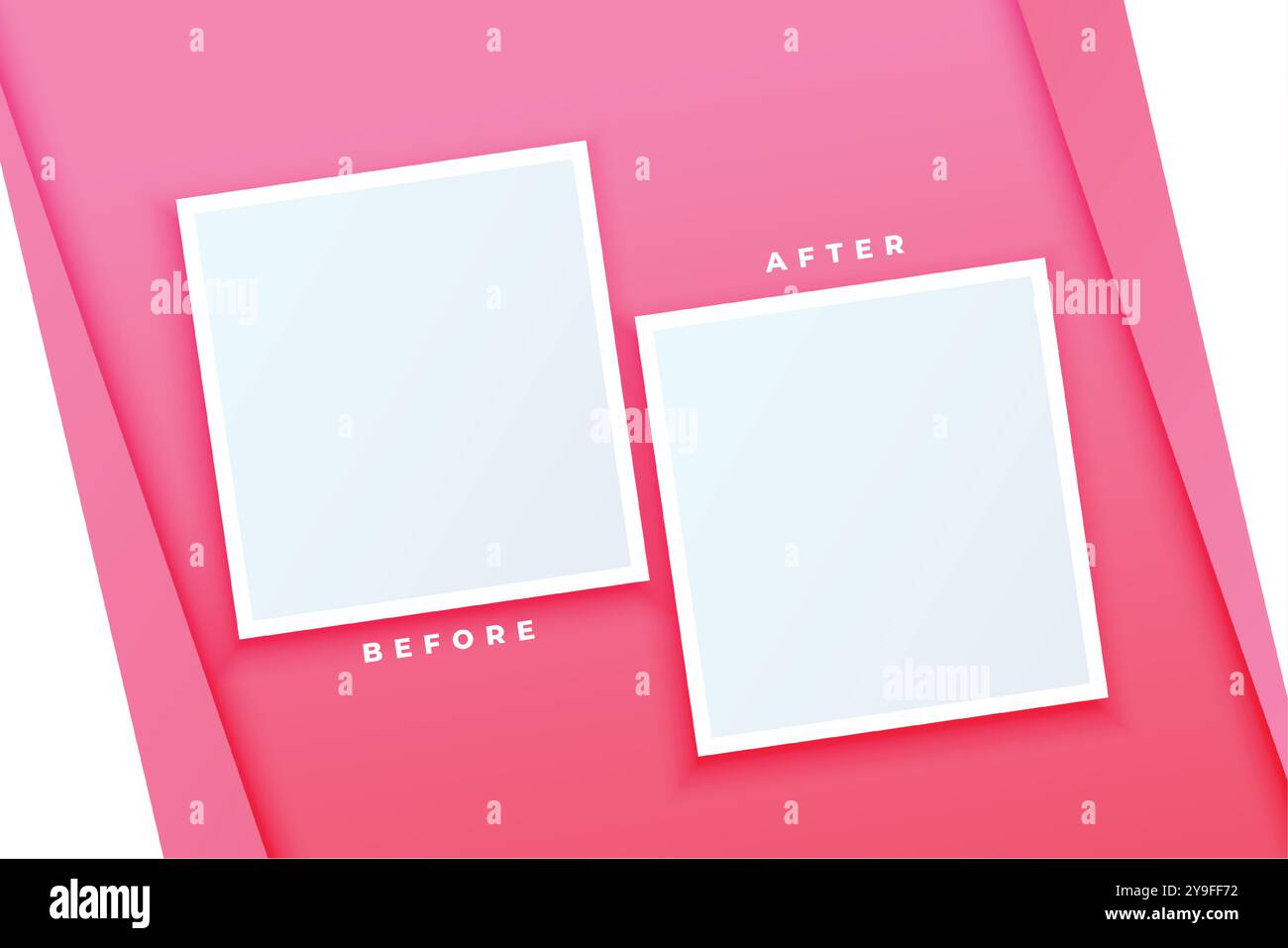 before and after transparent frame template with copy space vector ...