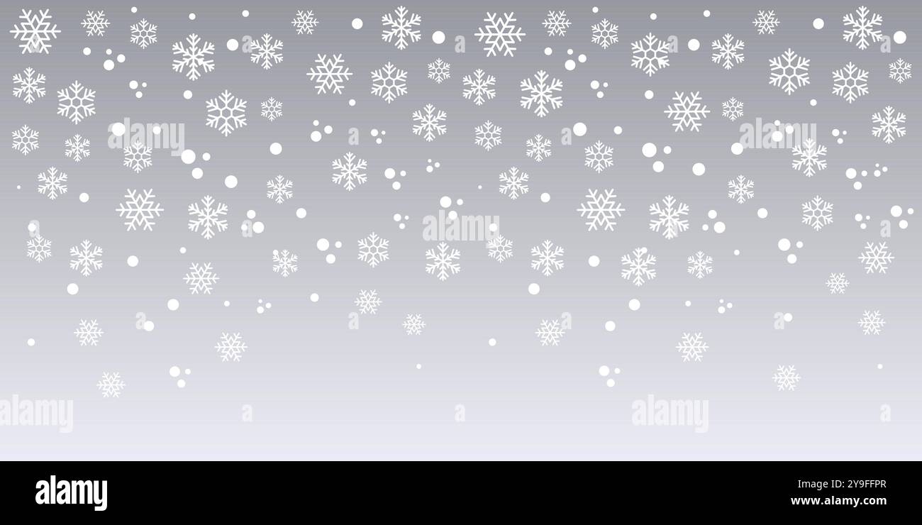 Simple winter landscape snow falling hi-res stock photography and ...