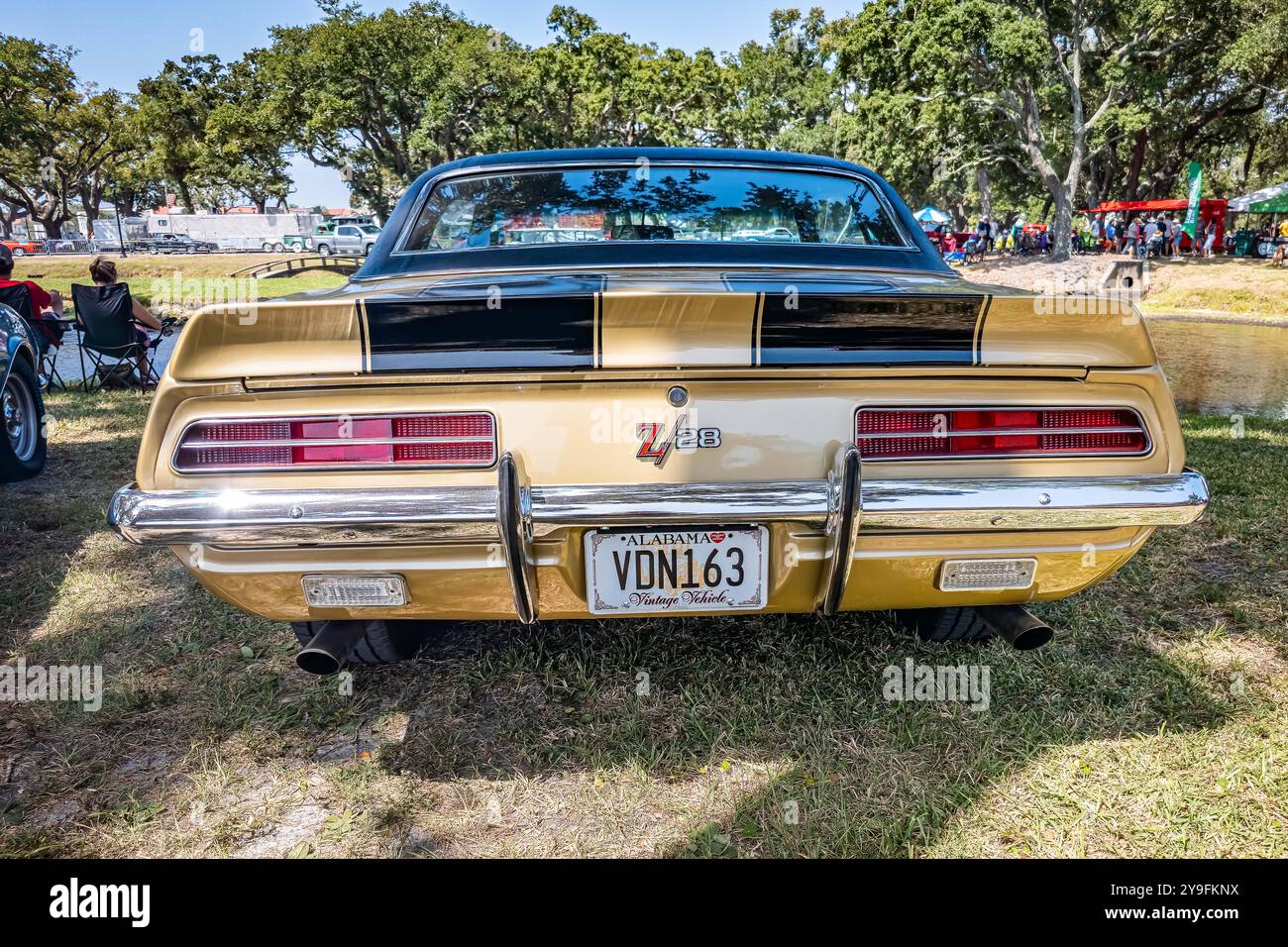 Gulfport, MS - October 03, 2023: High perspective rear view of a 1969 ...