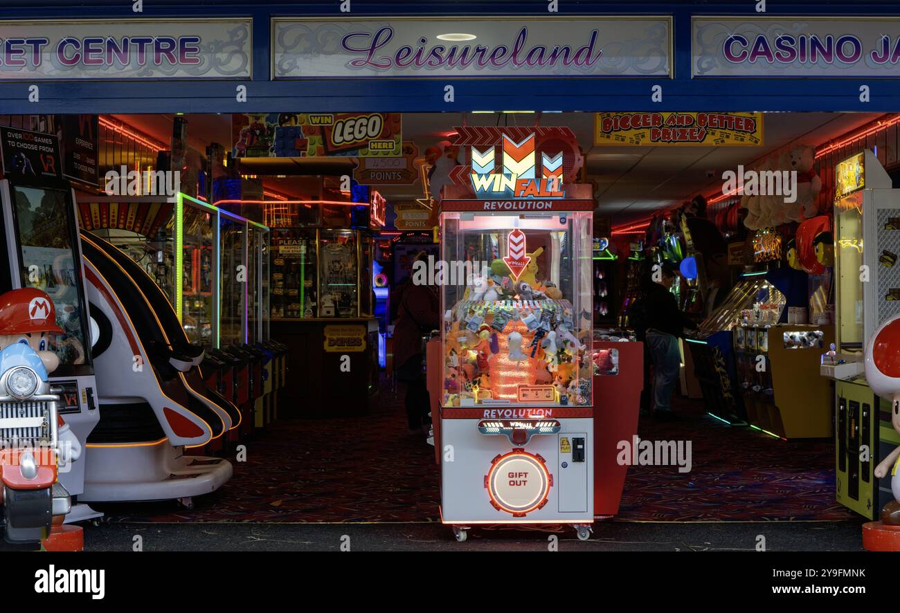 Leisureland Amusements arcade, New Street, Cromer, Norfolk, England, UK ...