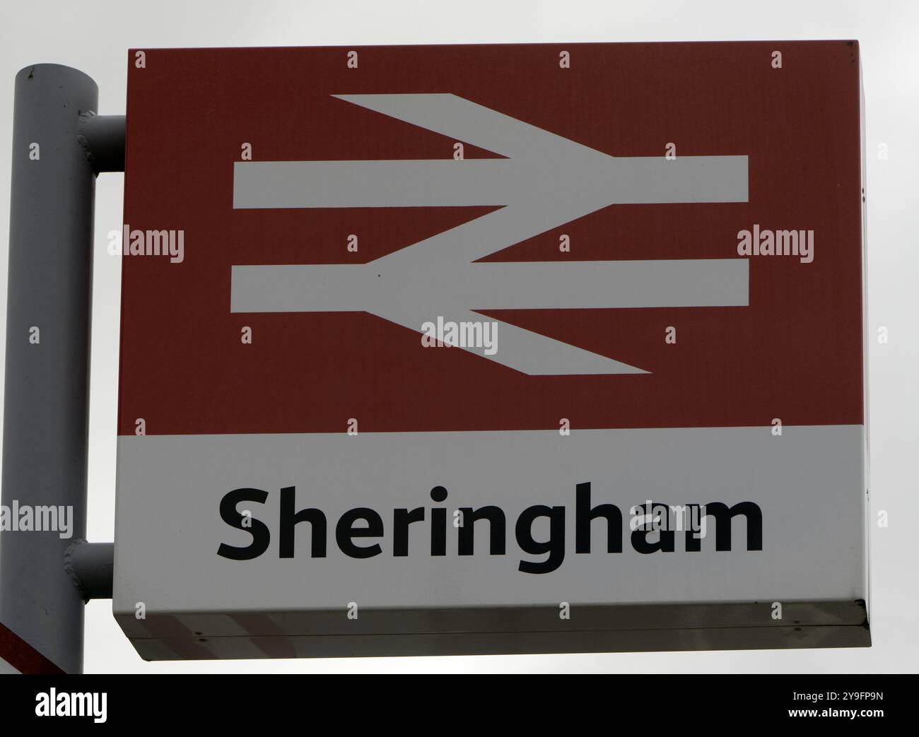 British Rail Station sign at Sheringham, Norfolk, England, UK Stock ...