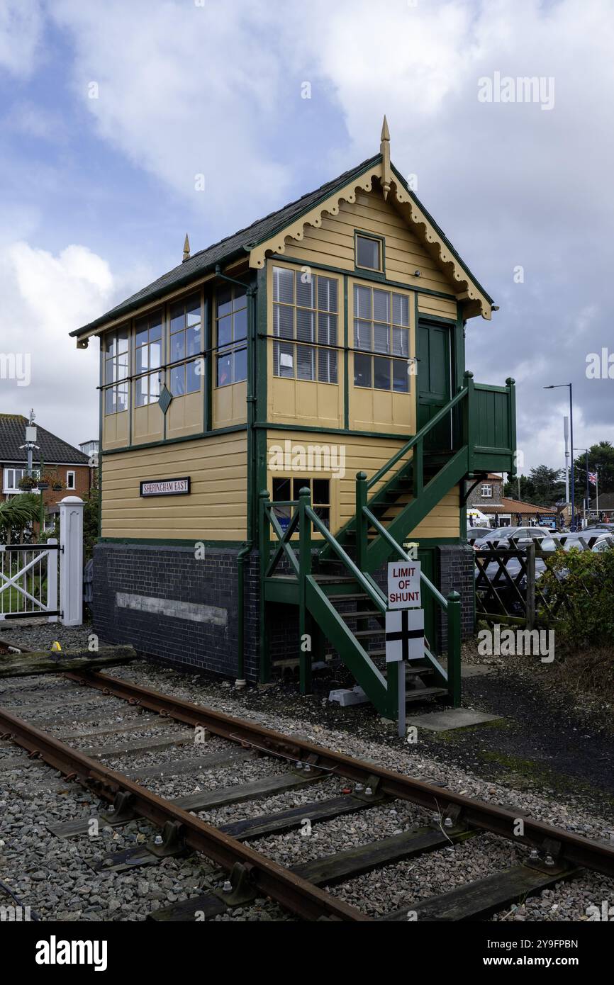 Railway signal box at Sheringham East, Sheringham Railway Station ...