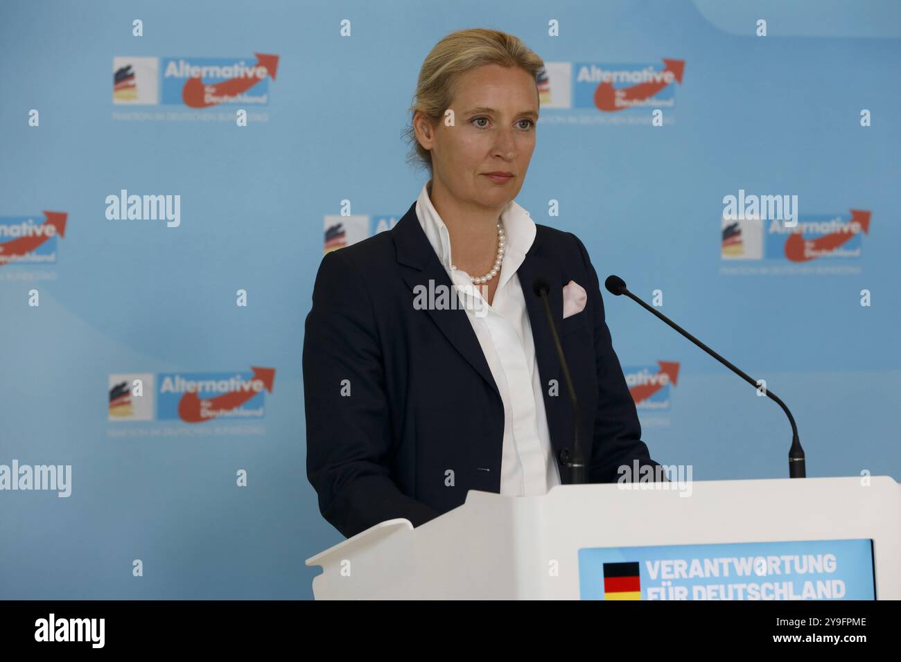 Berlin, Germany, October 8, 2024. Dr. Alice Weidel, the leader of the ...