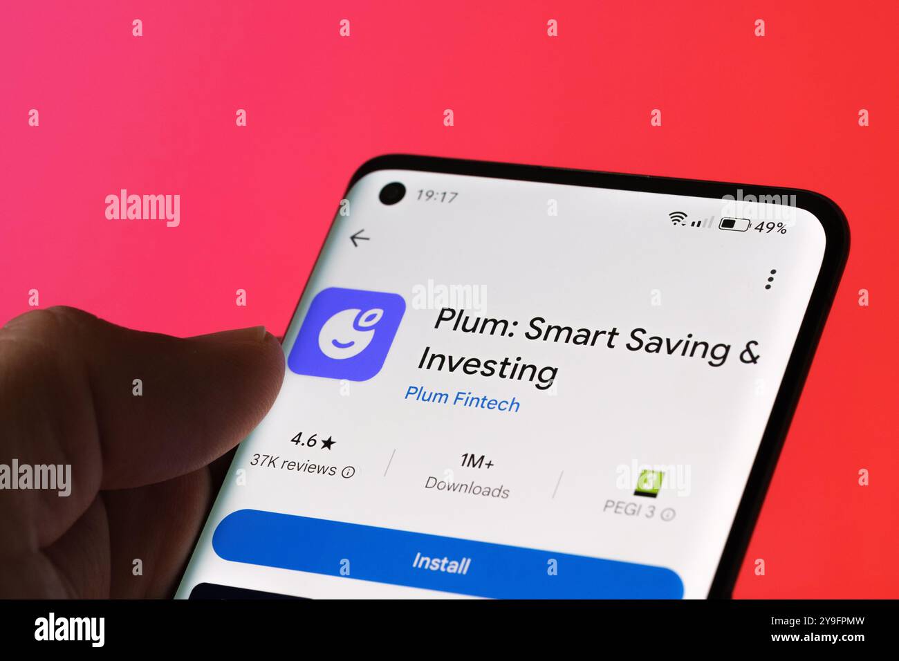 Smartphone app plum hi-res stock photography and images - Alamy