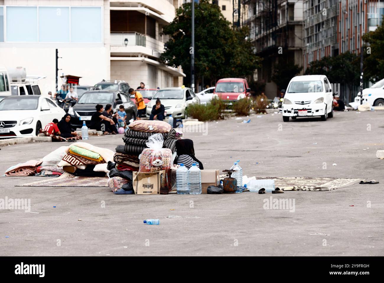 Lebanon. 10th Oct, 2024. The wave of migration from the south of ...