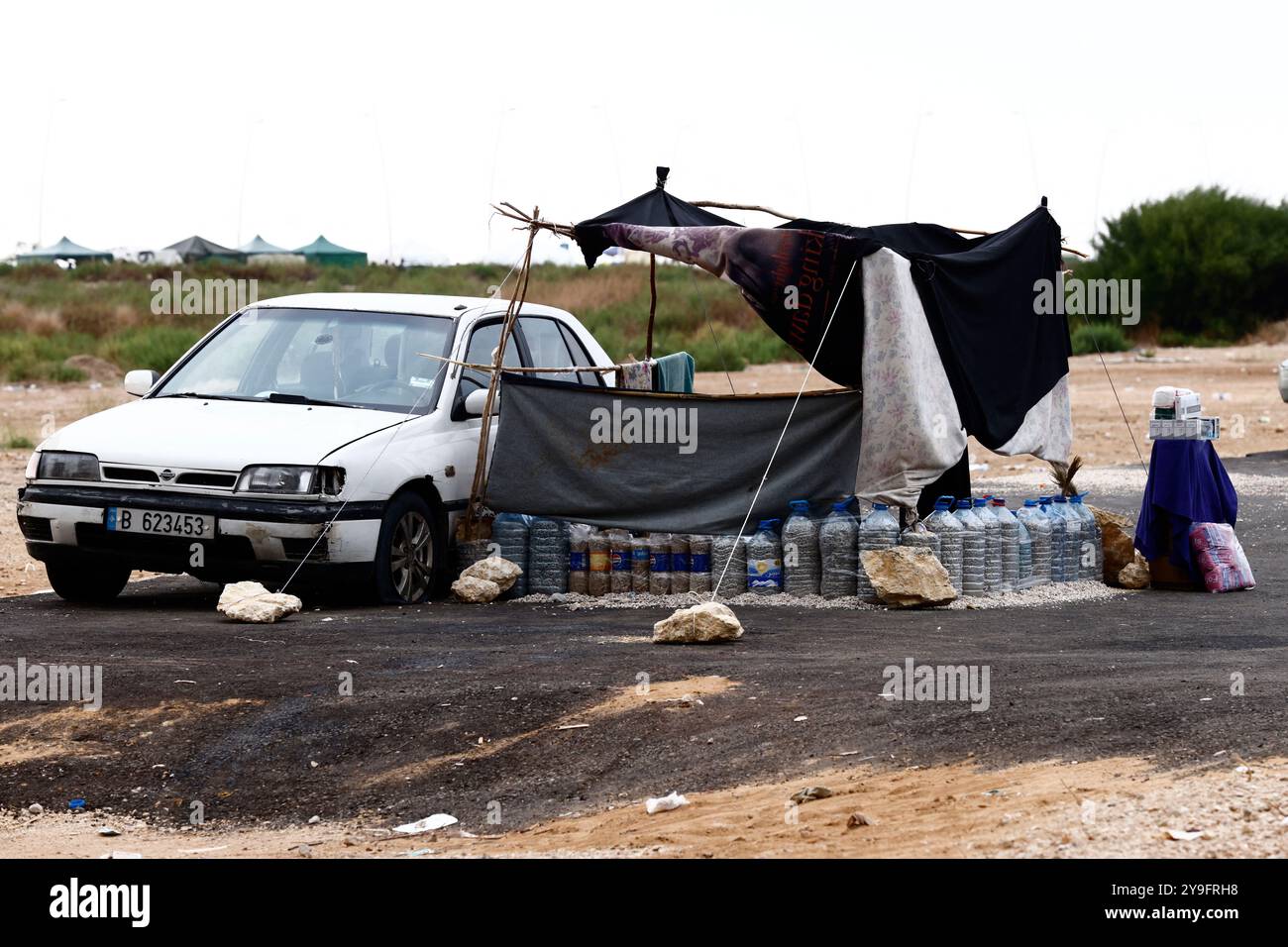 Lebanon. 10th Oct, 2024. The wave of migration from the south of ...