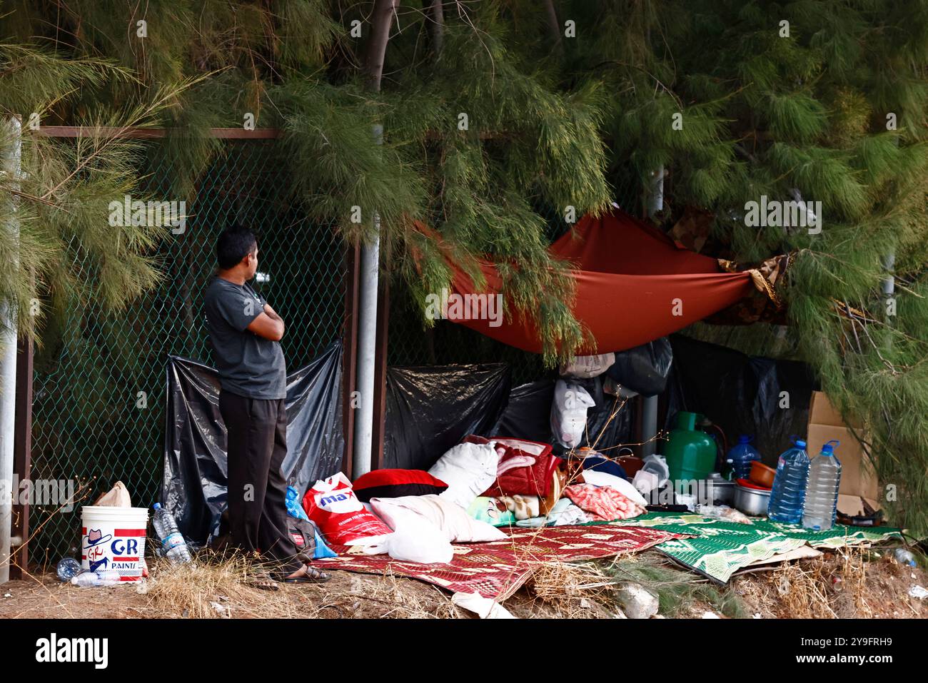 Lebanon. 10th Oct, 2024. The wave of migration from the south of ...