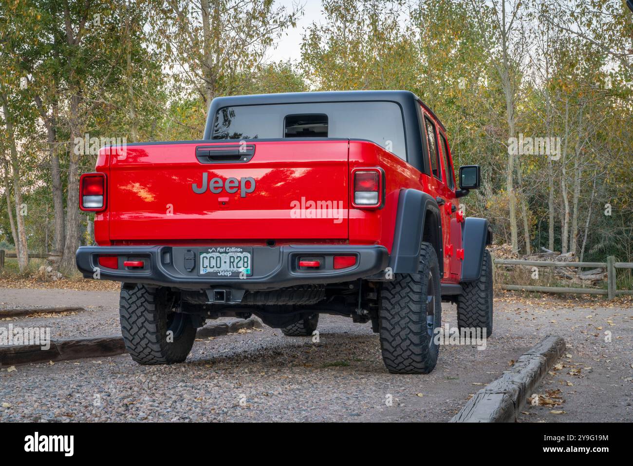 Fort Collins, CO, USA - October 2, 2024: A new Jeep Gladiator pick up ...