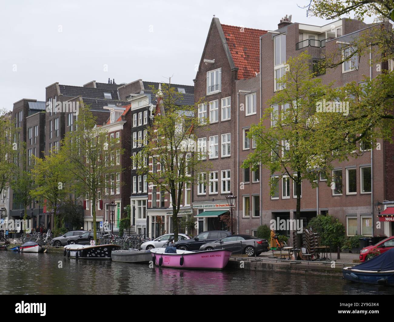 Amsterdam, North Holland, The Netherlands, October 2th, 2024: Canal ...