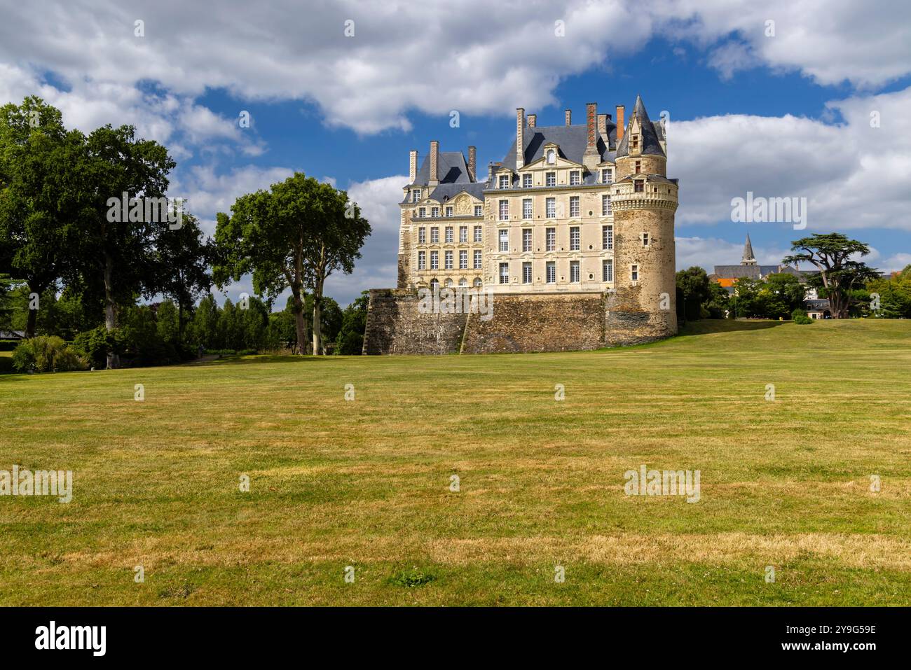 Chateau de Brissac, Brissac-Quince, Pays de la Loire, France Stock ...