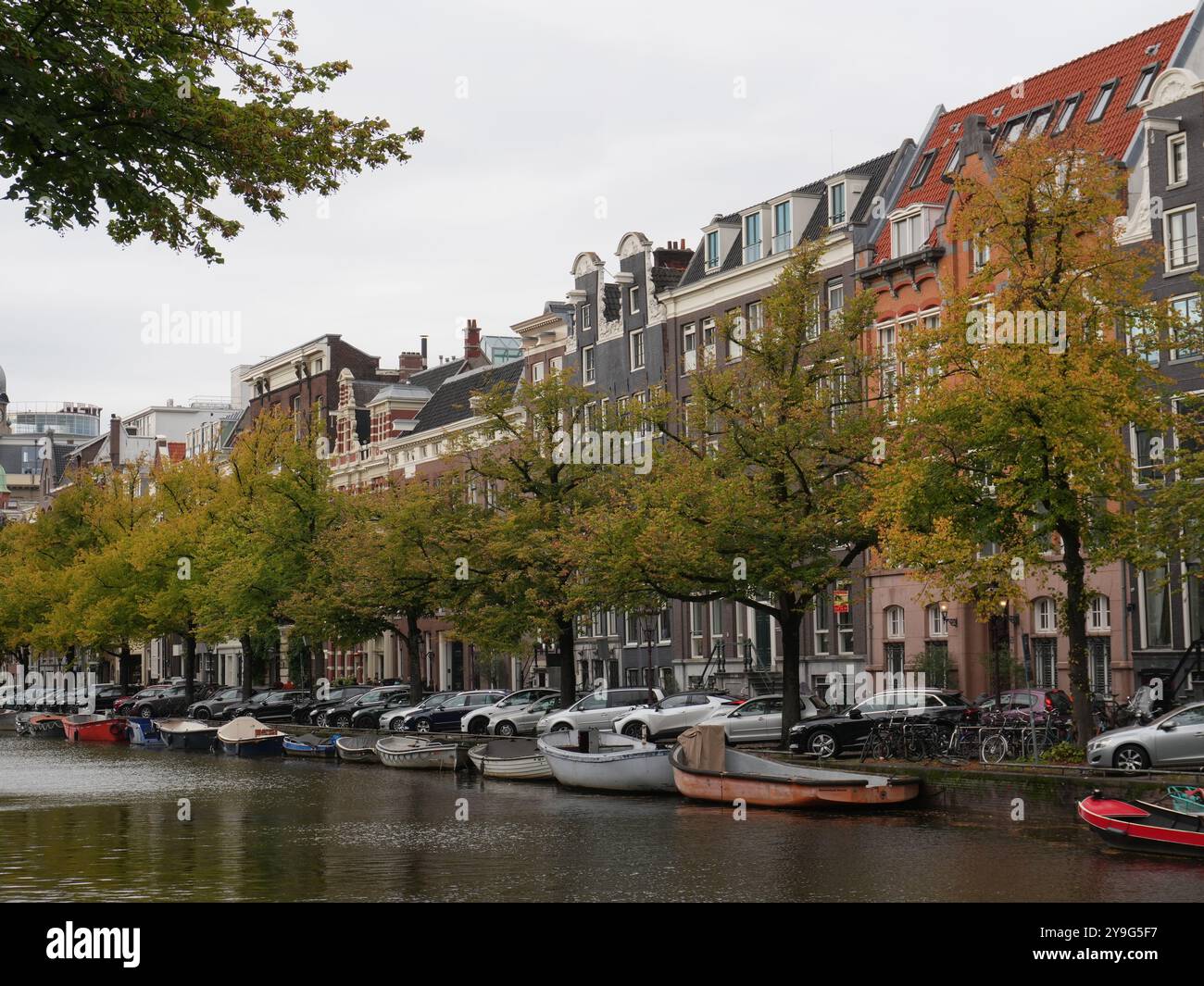 Amsterdam, North Holland, The Netherlands, October 2th, 2024: Canal ...